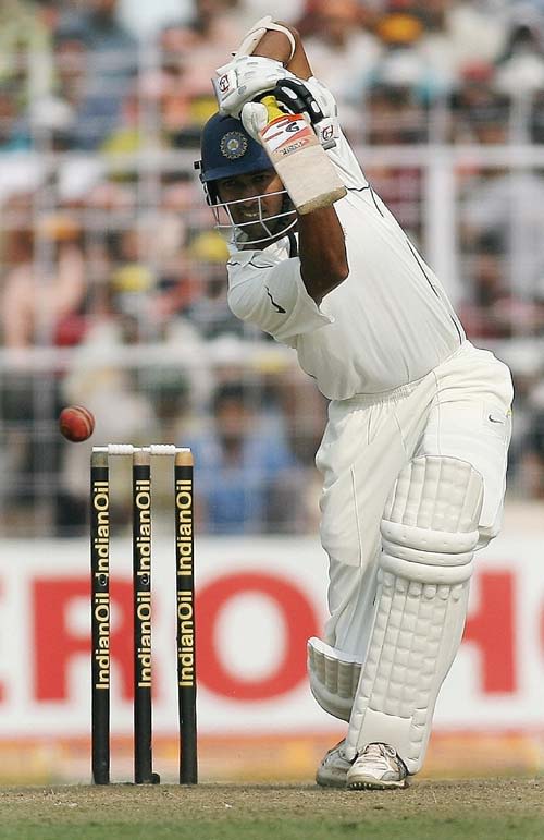 Wasim Jaffer drives on the way to his half-century | ESPNcricinfo.com