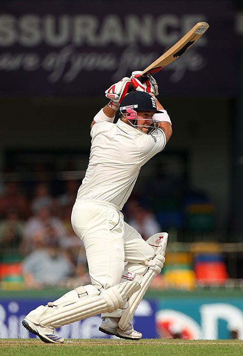 Matt Prior cracks one square of the wicket | ESPNcricinfo.com