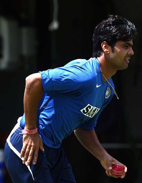 RP Singh runs in to bowl during a net session | ESPNcricinfo.com