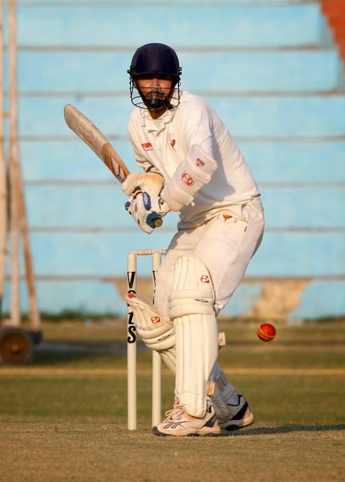 Nitesh Modi prepares to play a shot during his 49 | ESPNcricinfo.com Nitesh Modi prepares to play a shot during his 49 | ESPNcricinfo.com