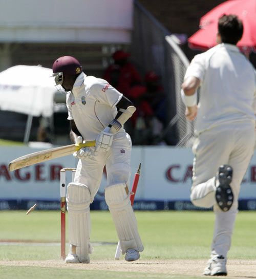 Jerome Taylor is cleaned up by Dale Steyn | ESPNcricinfo.com