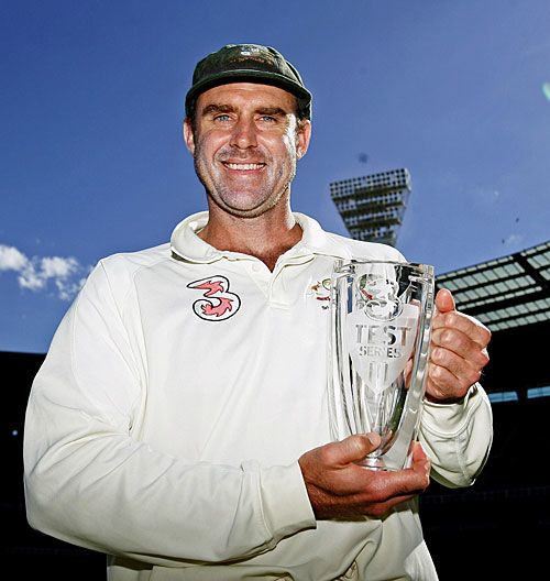Matthew Hayden was the Man of the Match for his 124 and 47 ...