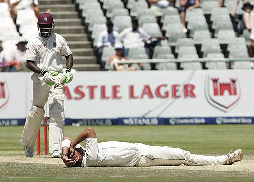 Andre Nel rues his misfortune as Rawl Lewis eludes his grasp ...