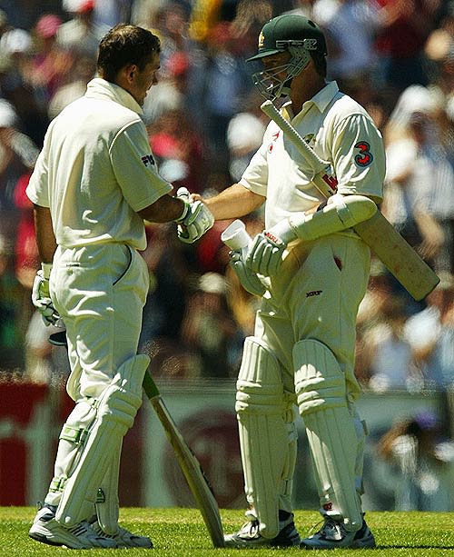 Ricky Ponting and Steve Waugh batting together | ESPNcricinfo.com
