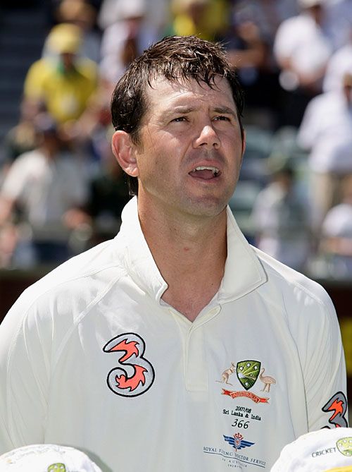 Ricky Ponting sings the national anthem | ESPNcricinfo.com