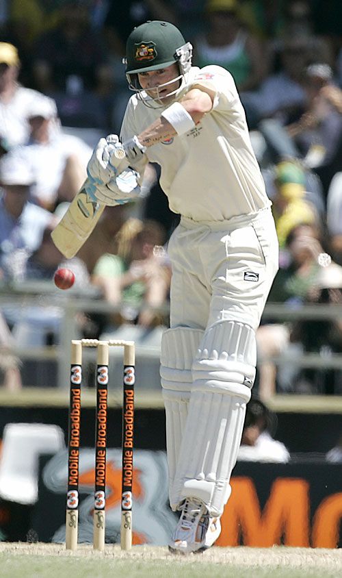 Michael Clarke plays a rising delivery | ESPNcricinfo.com