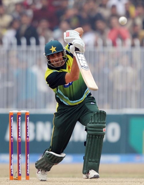 Younis Khan drives during his 63 | ESPNcricinfo.com