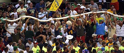 The spectators put their cups to good use | ESPNcricinfo.com