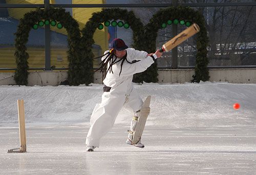 Action from the Ice Cricket World Cup in Riga | ESPNcricinfo.com