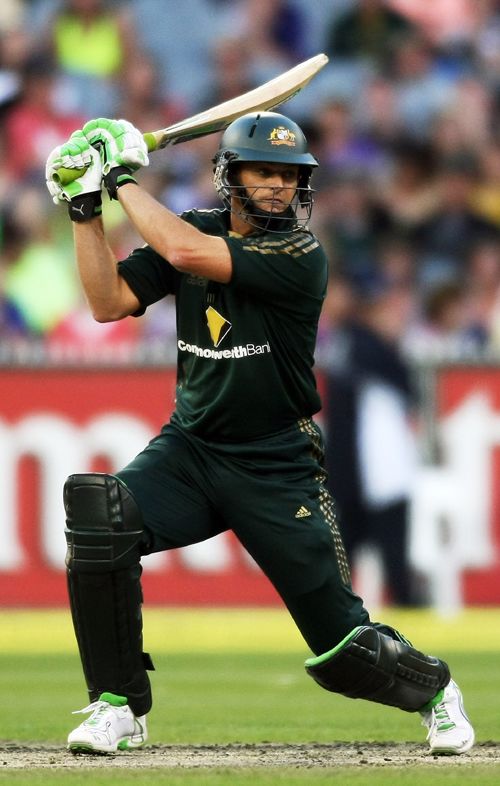 Adam Gilchrist belts the ball through the off side | ESPNcricinfo.com