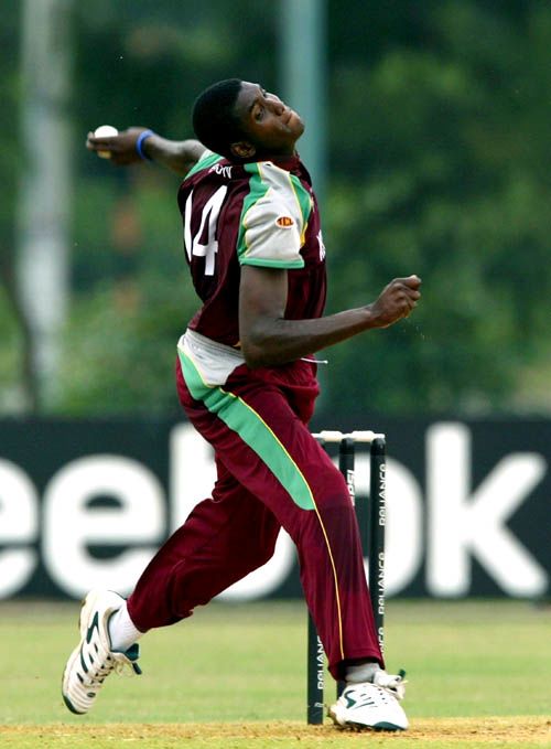 Delorn Johnson sends down a delivery against Nepal | ESPNcricinfo.com