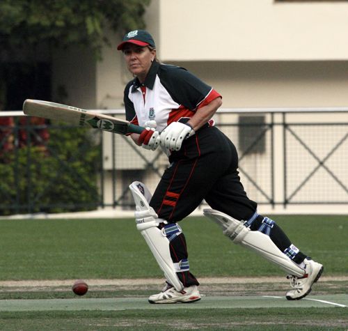 Julie Atkinson batting for KCC against Lamma during the 2007-08 HKCA ...