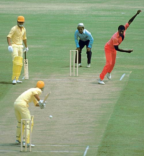 Colin Croft bowling during a World Series Cricket game | ESPNcricinfo.com
