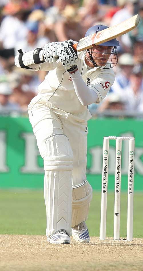 Stuart Broad shows a correct technique has he drives | ESPNcricinfo.com