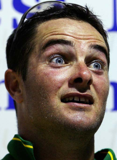 An animated Mark Boucher in a press conference | ESPNcricinfo.com