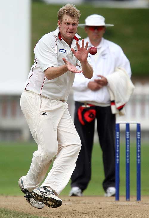 Michael Davidson took four wickets in four overs to stun Wellington ...