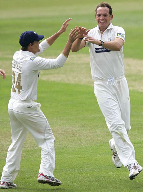 Deon Kruis celebrates removing Scott Newman | ESPNcricinfo.com
