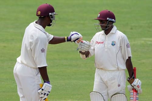 Runako Morton and Shivnarine Chanderpaul added 128 for the fourth ...
