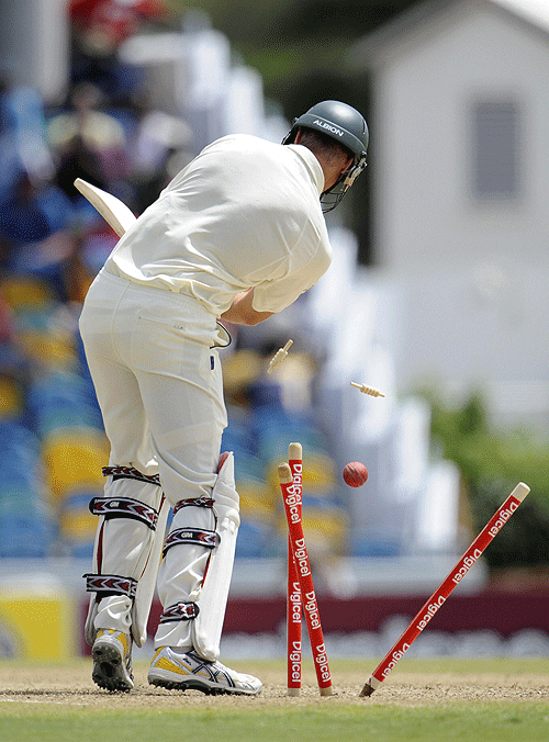 Stuart Clark's wicket signals the end of Australia's innings ...