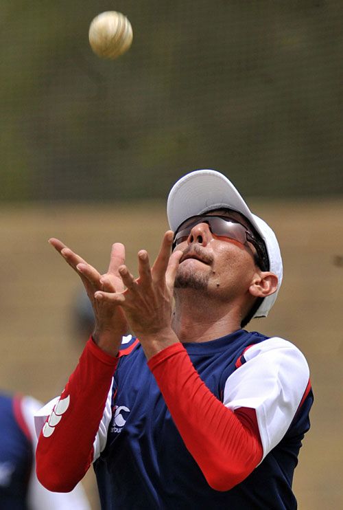 Tabarak Dar, the Hong Kong captain, during a training session ...