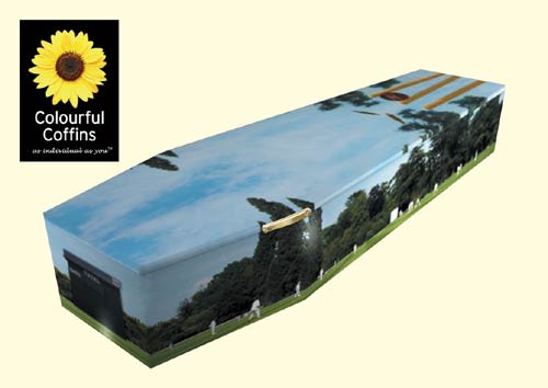 A cricket coffin available from Colourful Coffins | ESPNcricinfo.com