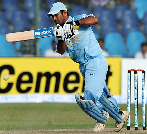 Mahendra Singh Dhoni drills one down the ground | ESPNcricinfo.com