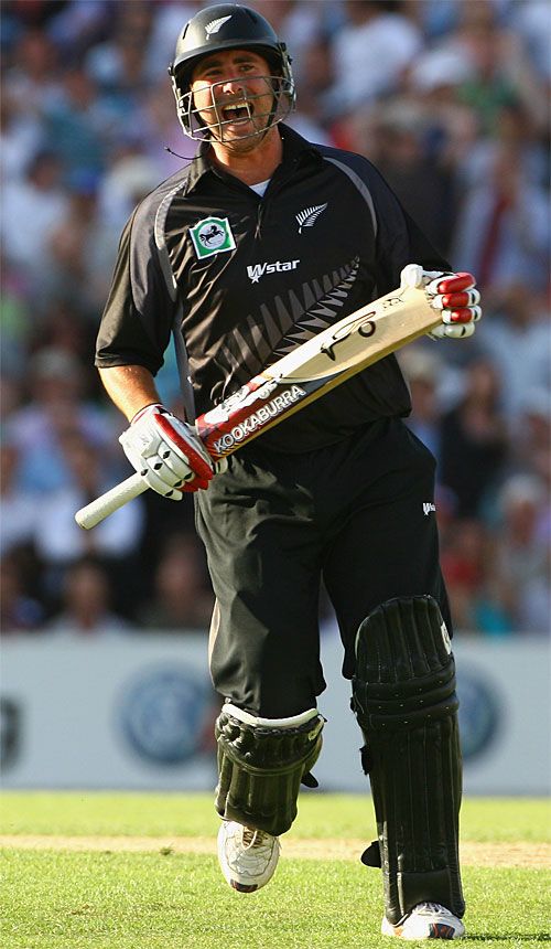 Mark Gillespie is all abeam after hitting the winning runs on the last ...