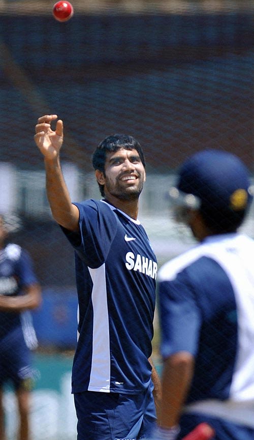 Munaf Patel during a practice session | ESPNcricinfo.com