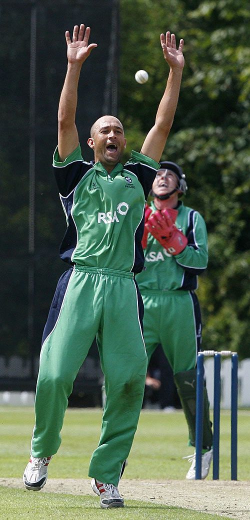 Andre Botha appeals successfully for the wicket of Neil McCallum ...