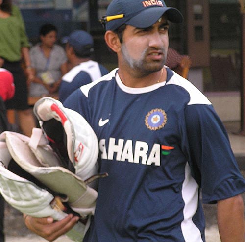 Gautam Gambhir arrives for a net session | ESPNcricinfo.com