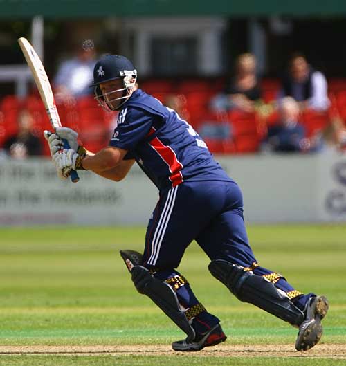 Robert Key works off his legs during his 51 | ESPNcricinfo.com