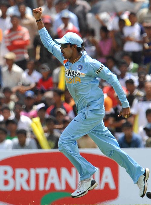 S Badrinath is elated after taking his first catch in international ...