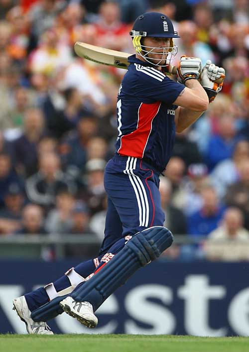 Andrew Flintoff drives square during his 78 | ESPNcricinfo.com