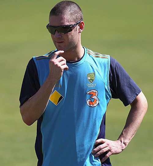 Michael Clarke looks on during a practice session | ESPNcricinfo.com