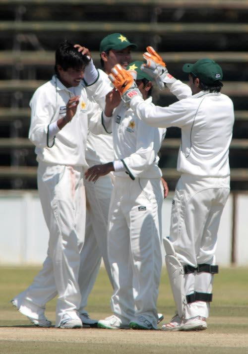 Mohammad Aamer celebrates one of his three wickets | ESPNcricinfo.com