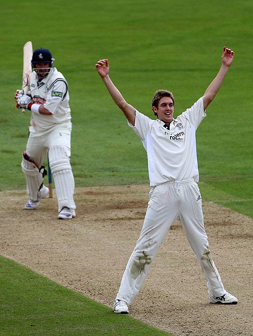 Ben Harmison traps Darren Stevens lbw | ESPNcricinfo.com