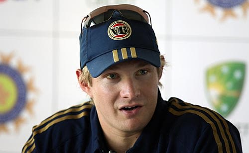 Shane Watson addresses a media gathering | ESPNcricinfo.com