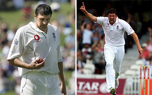 Steve Harmison in the bad days; Steve Harmison in the good days ...