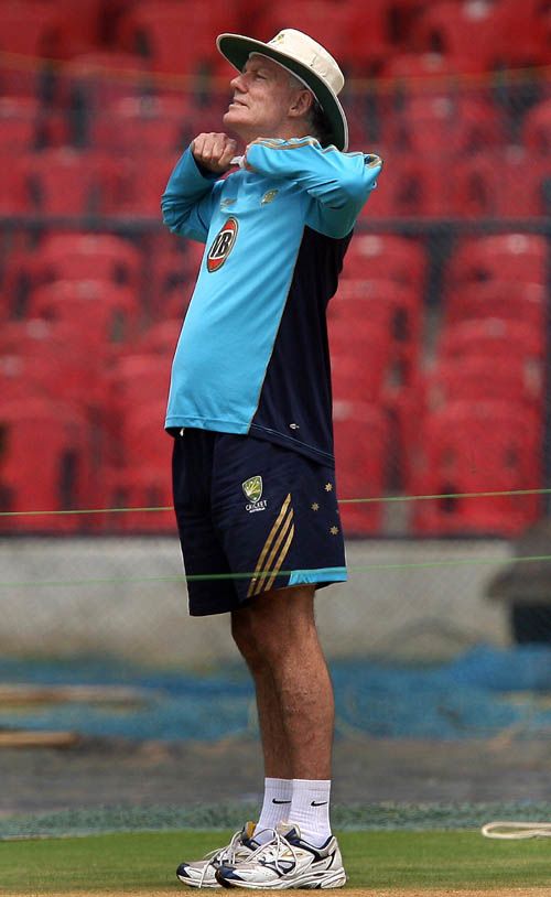 Greg Chappell gears up for a practice session | ESPNcricinfo.com