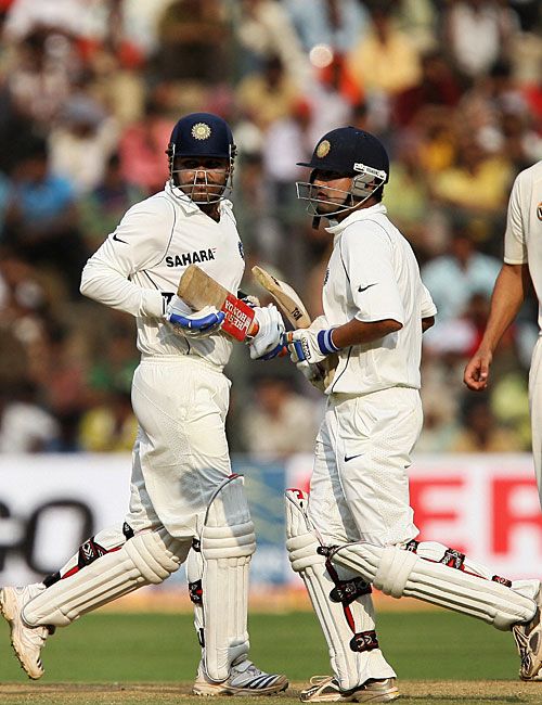 Virender Sehwag and Gautam Gambhir take a run | ESPNcricinfo.com