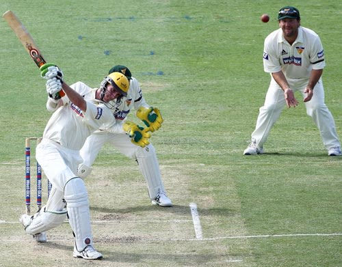 Steve Magoffin lashes one through the off side | ESPNcricinfo.com