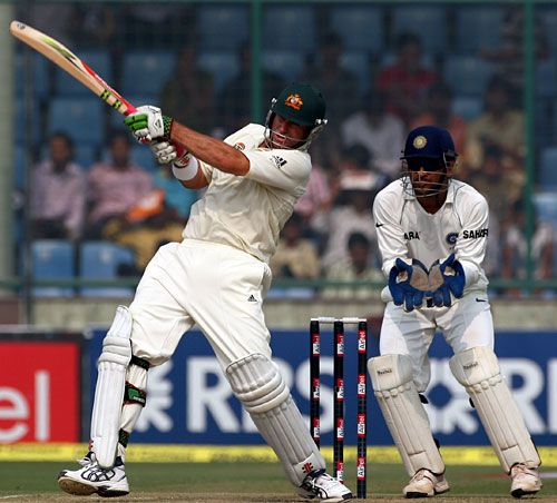 Matthew Hayden pulls powerfully over mid-wicket | ESPNcricinfo.com