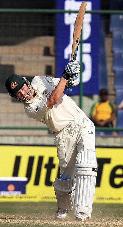 Michael Clarke strikes the ball over mid-on | ESPNcricinfo.com