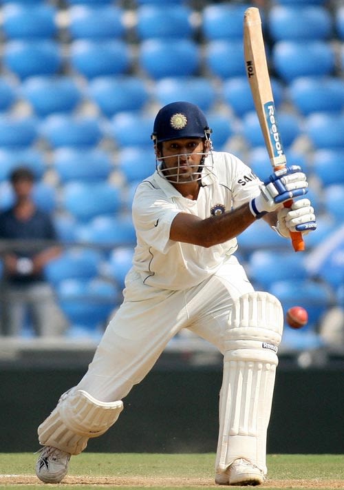 Mahendra Singh Dhoni forces one down the ground | ESPNcricinfo.com