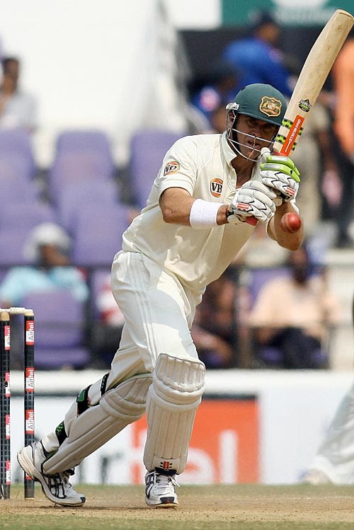 Matthew Hayden works the ball through midwicket | ESPNcricinfo.com