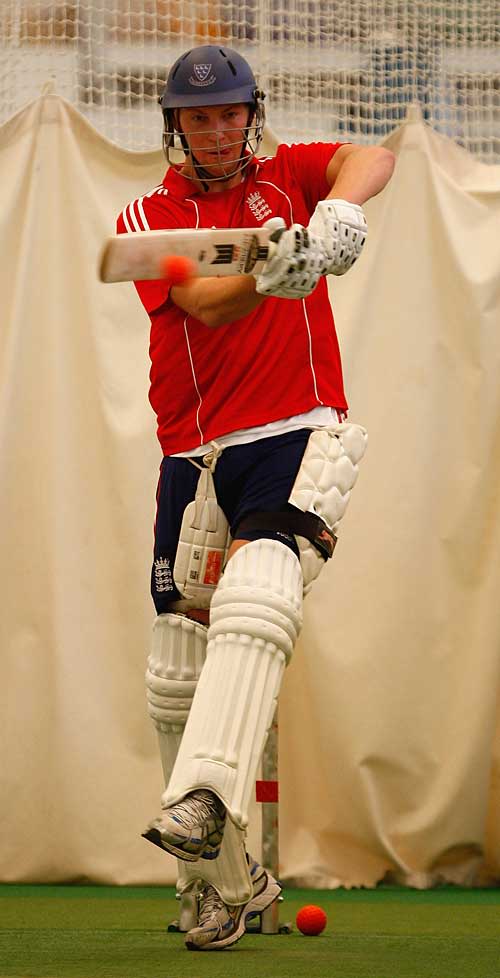 Ollie Rayner gets in some net time before the Performance squad tour of ...