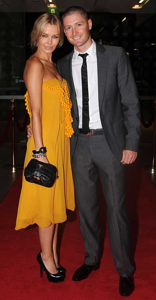 Michael Clarke arrives for the All Star party with girlfriend Lara ...
