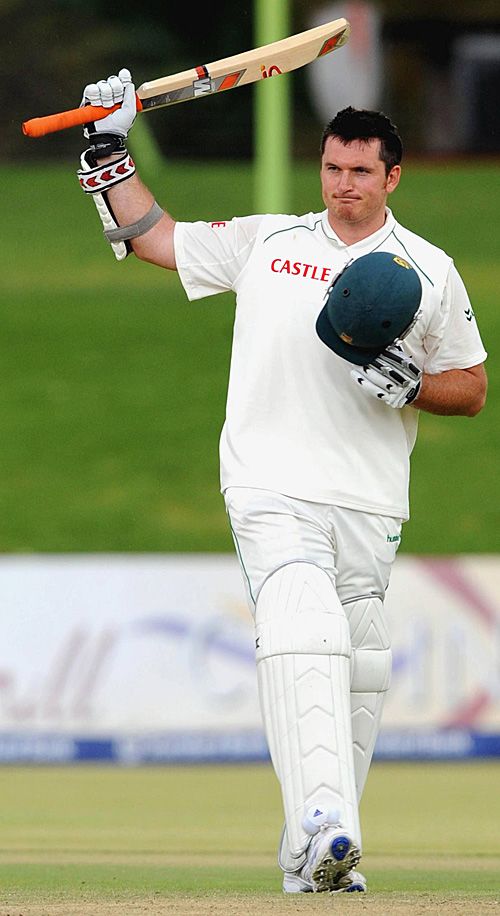 Graeme Smith celebrates his hundred | ESPNcricinfo.com