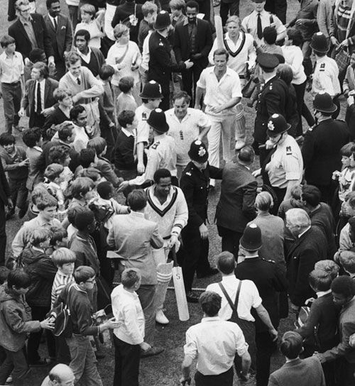 Garry Sobers walks off the ground at the end of the game | ESPNcricinfo.com