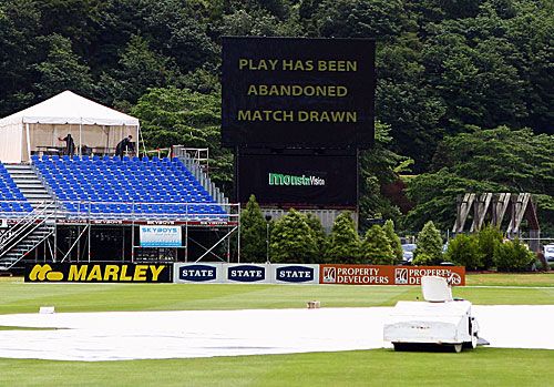 The giant screen at the University Oval says it all | ESPNcricinfo.com